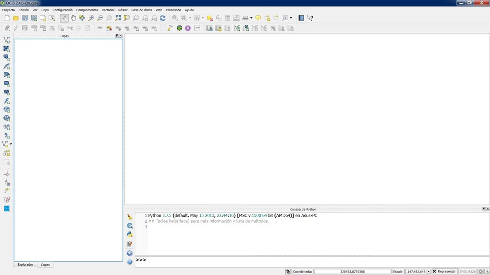 Primeras interacciones con PyQGIS — gidahatari