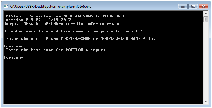 Tutorial: Cómo convertir archivos de MODFLOW-2005 a MODFLOW 6 — gidahatari