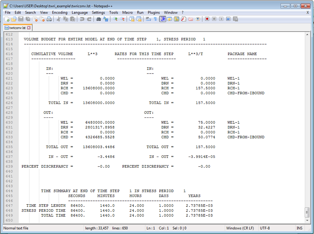 Tutorial: Cómo convertir archivos de MODFLOW-2005 a MODFLOW 6 — gidahatari