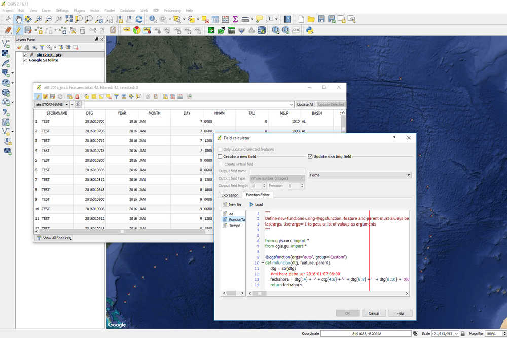 Tutorial Edición Avanzada de Atributos en QGIS con Python — gidahatari