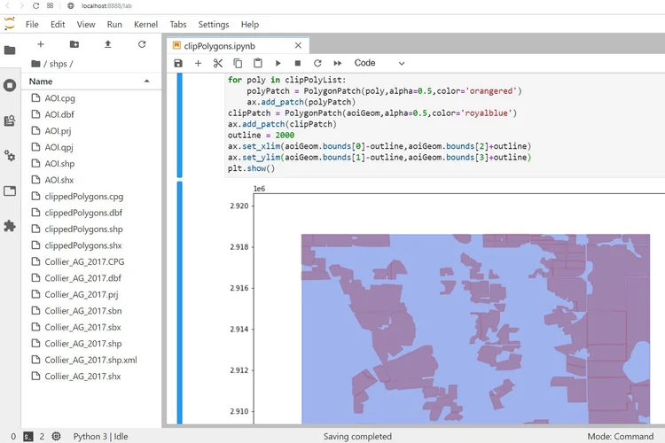 Cómo cortar un shapefile de polígonos con Python, Fiona y Shapely - Tutorial — gidahatari