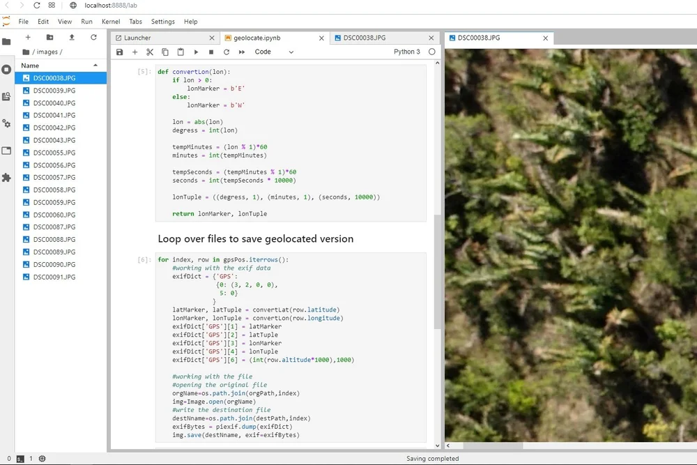 Cómo geolocalizar imágenes de drones desde una tabla csv con Python y ...