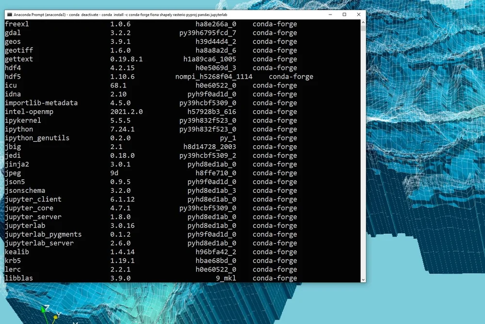 Cómo instalar librerías de Python geoespaciales (Gdal, Fiona, Shapely ...