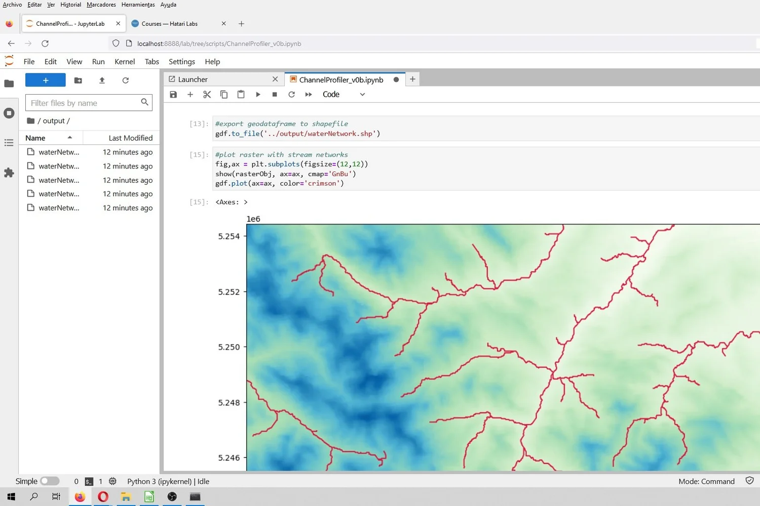 Delimitación de redes hídricas a partir de un DEM raster con Python y ...