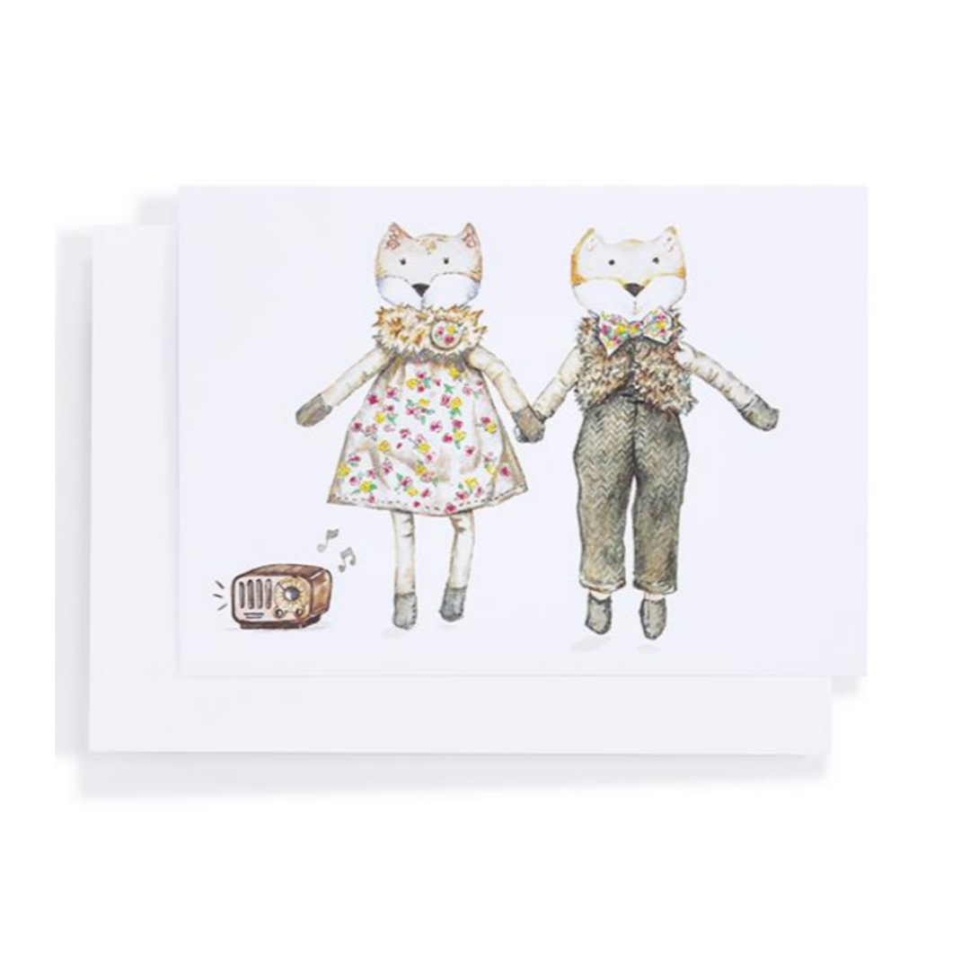 Maisy the Monkey Greeting Card | Nana Huchy