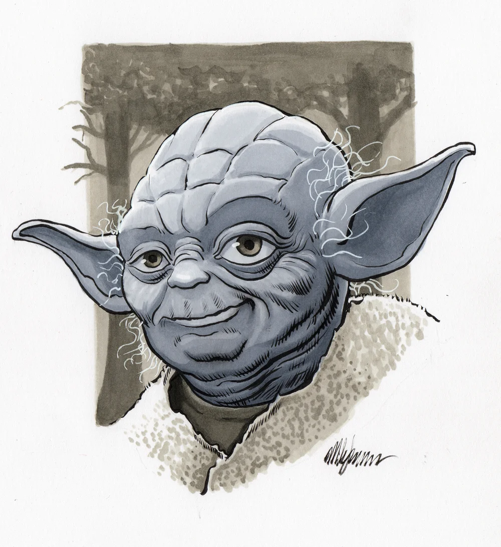 Yoda Pencil Drawing