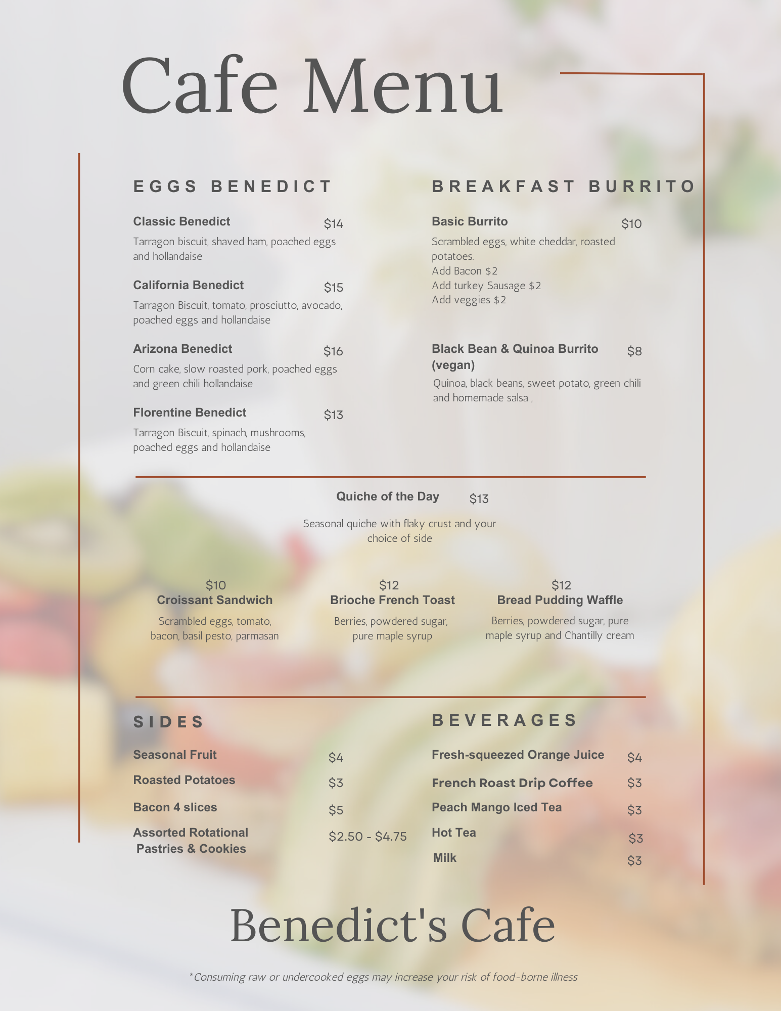 Benedict's Café | Benedict’s Catering & Events