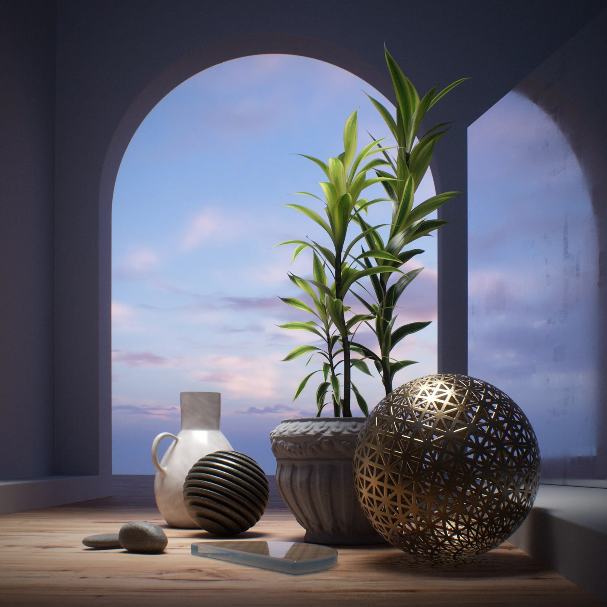 Dusk Skies CG HDRI v4 — SA Studios, Inc.