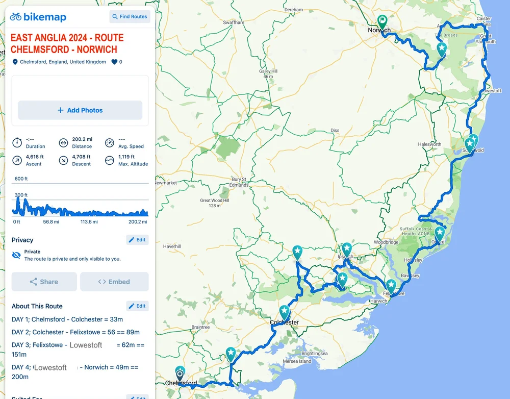 2024 East Anglia Tour — biking for children in care