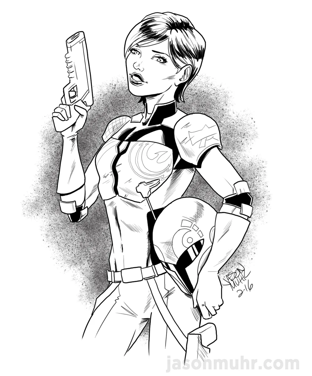 Drawing Star Wars Rebels Sabine
