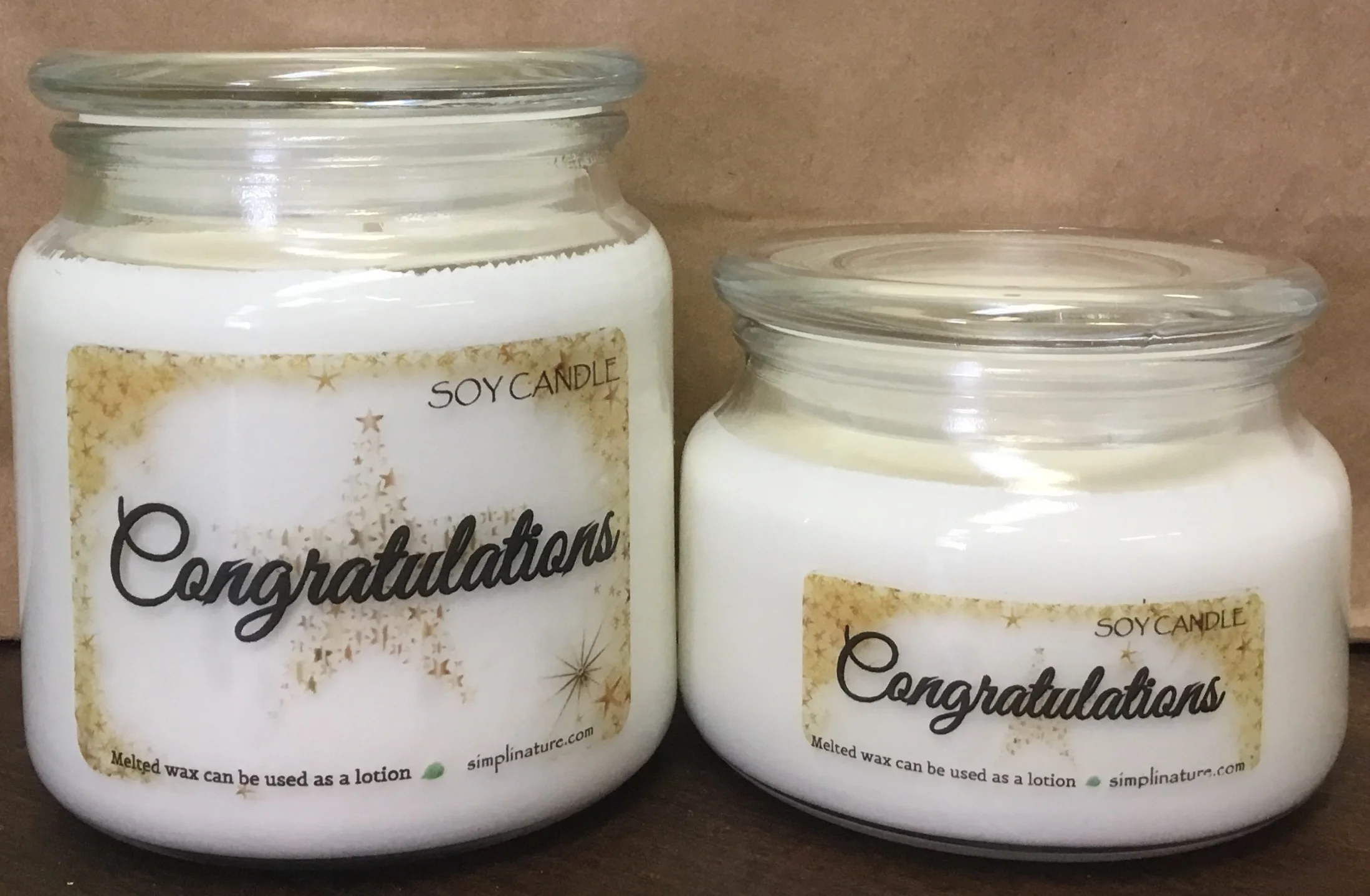 Simpli Nature All Natural Soy Lotion Candles Hand Poured in the ...