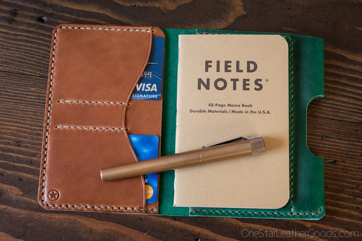 The Park Sloper wallet/notebook/pen — One Star Leather Goods