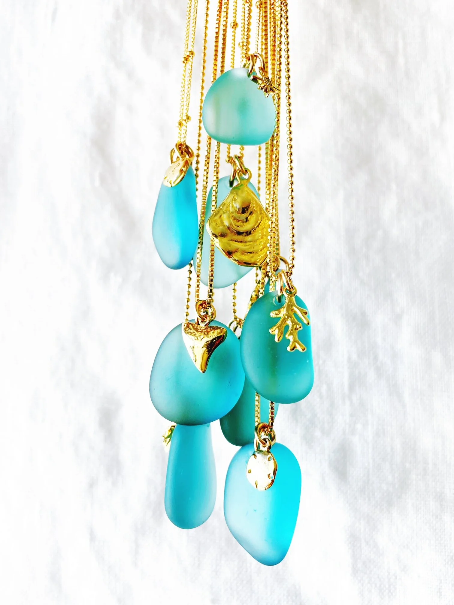 NECKLACE CHAINS — SEA AND GLASS