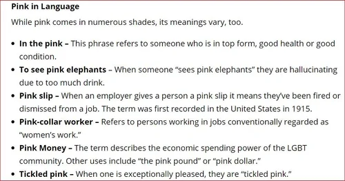 Poetry Challenge #197-In The Pink? — • KELLY BENNETT