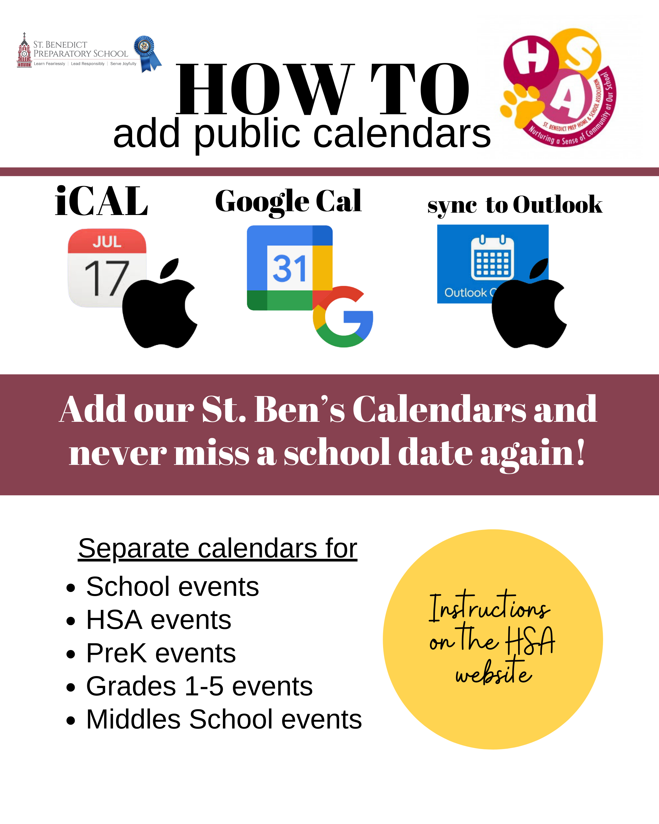 HSA News — St. Benedict Preparatory School