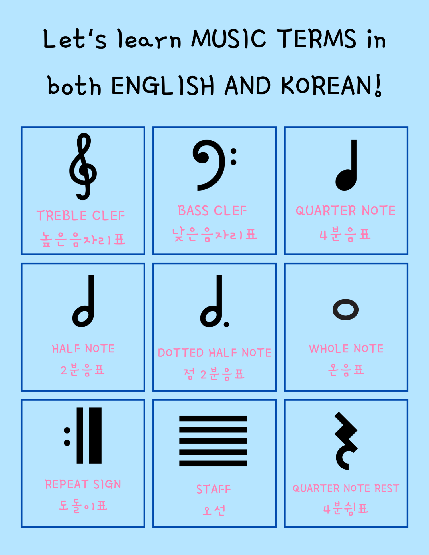 Music Terms (ENG) — After School by Klassik Arts