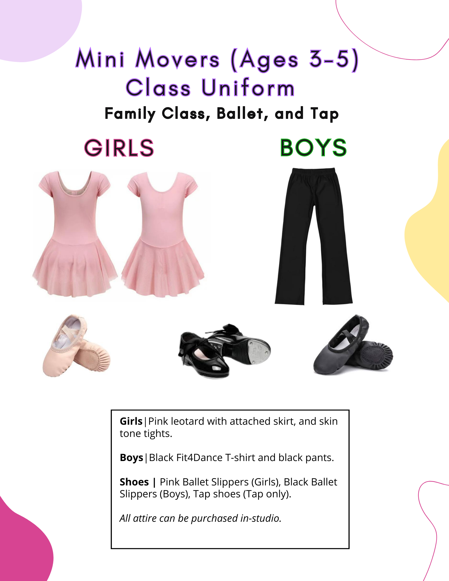 Dress Code —Fit4Dance NYC