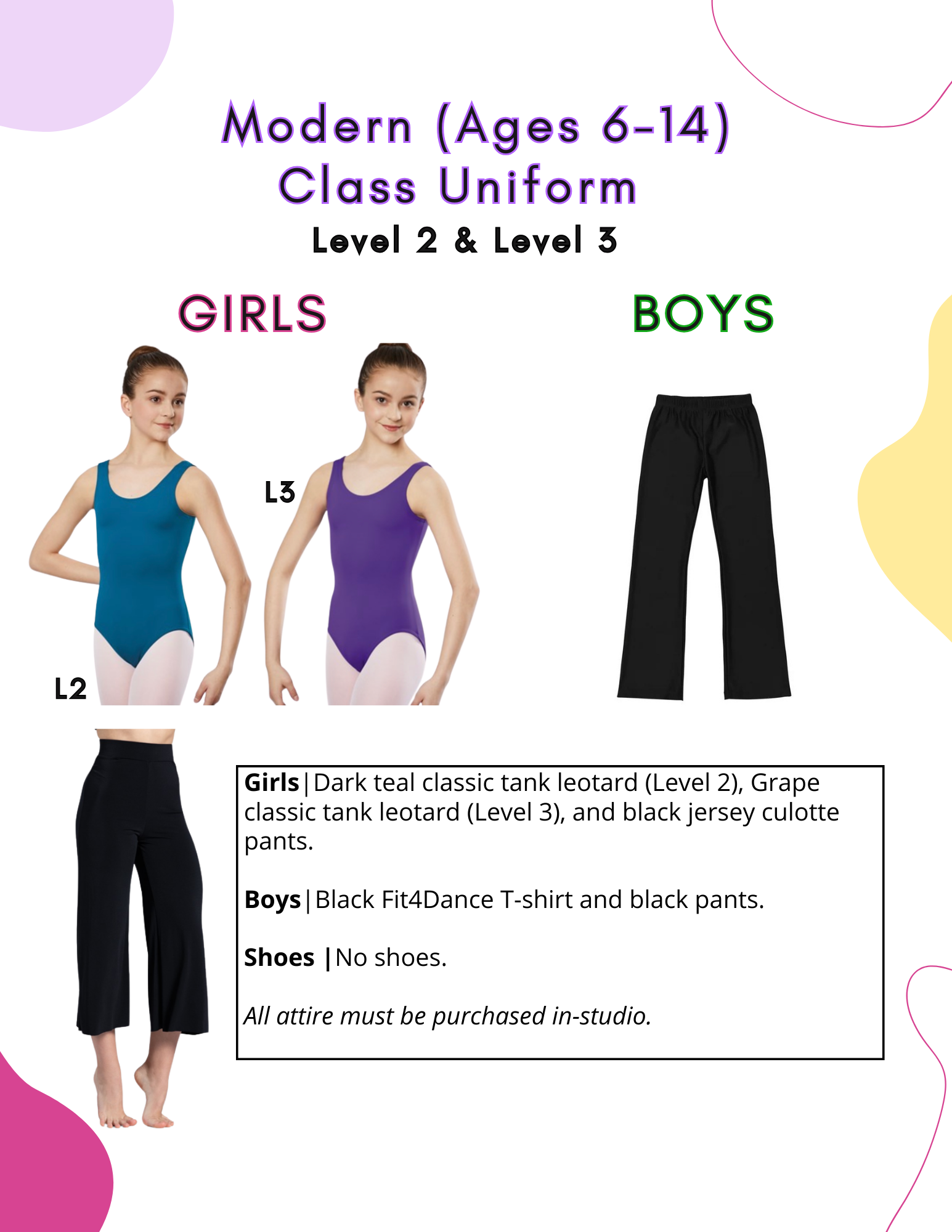 Dress Code —Fit4Dance NYC