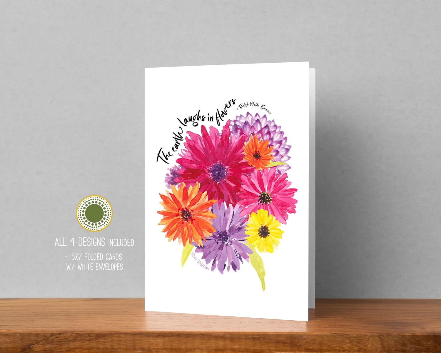 Greeting Card Flower Designs