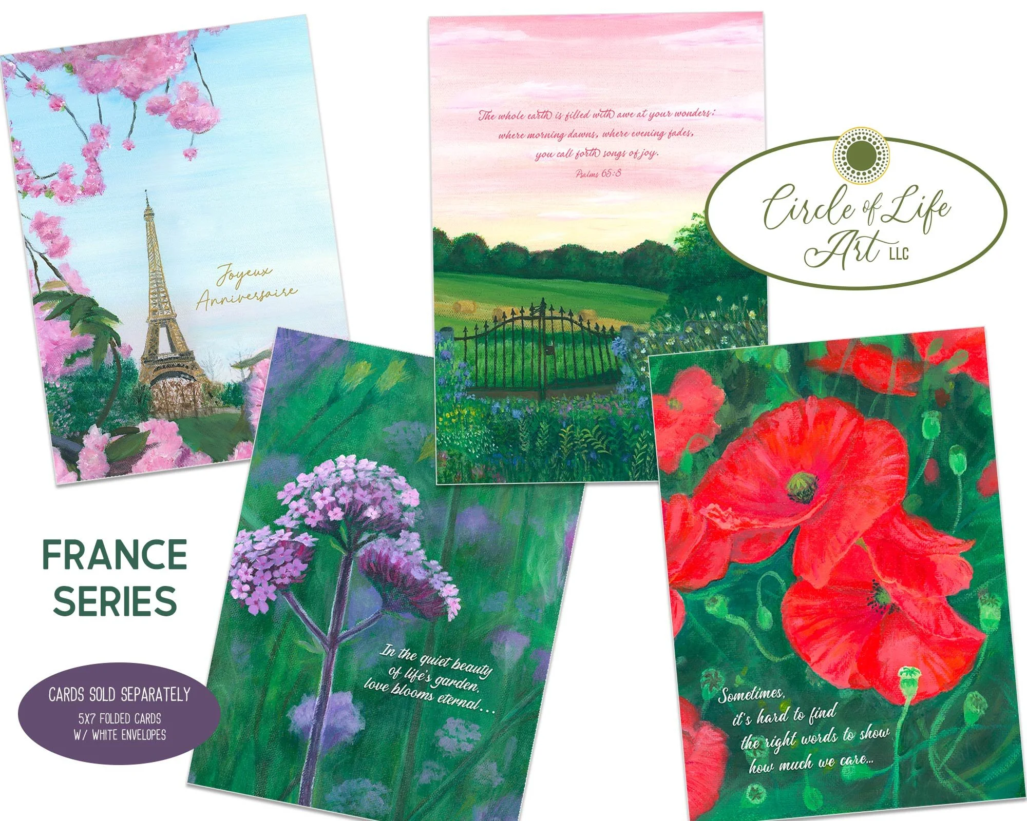 France Inspired Greeting Card Series — Circle of Life Photography and ...