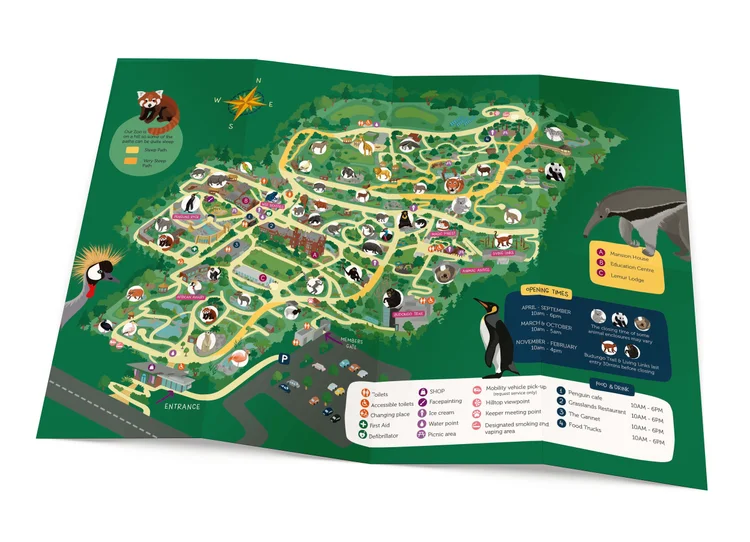 Edinburgh Zoo map illustration — Kerry Hyndman