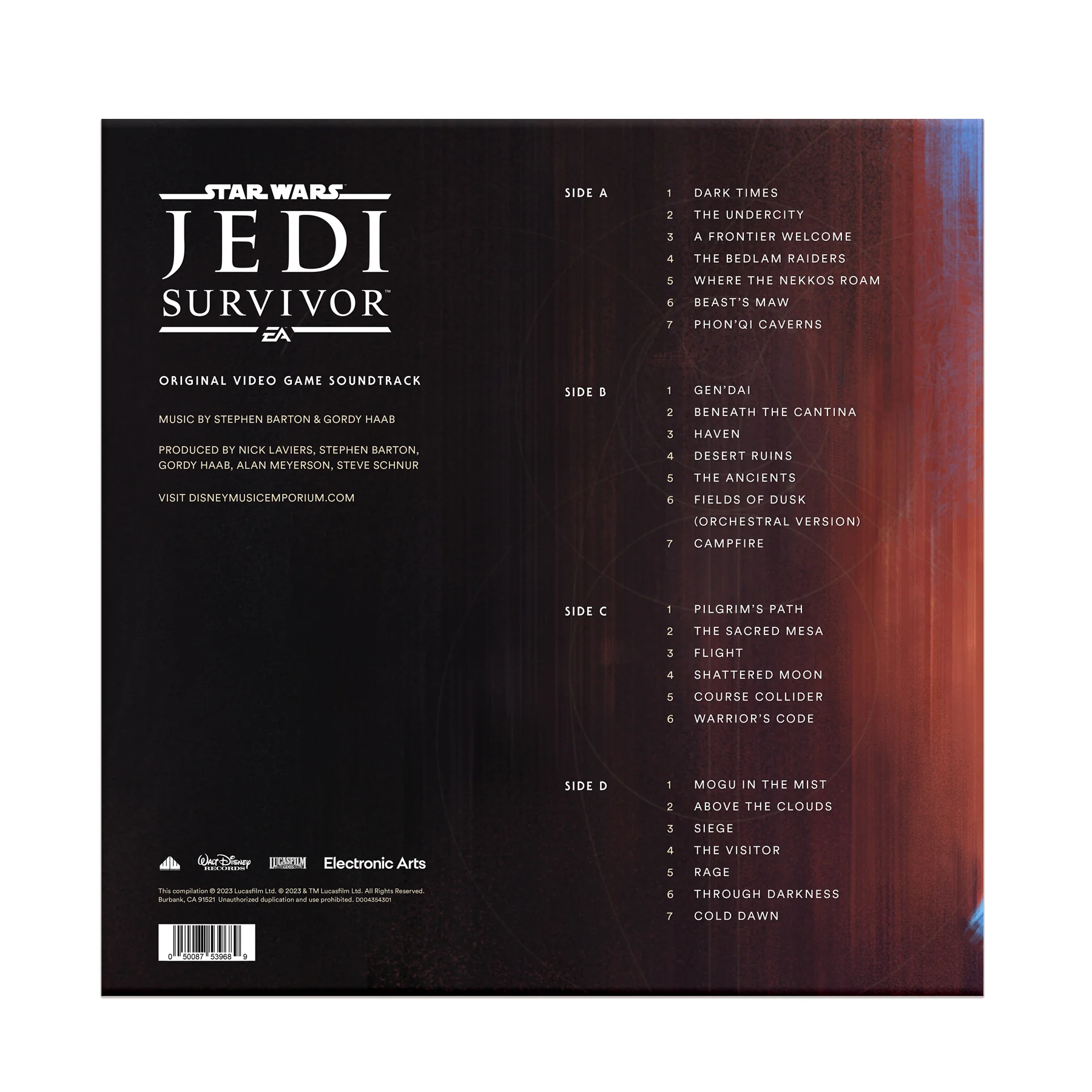 Jedi: Survivor Vinyl — JORDAN DEVRIES