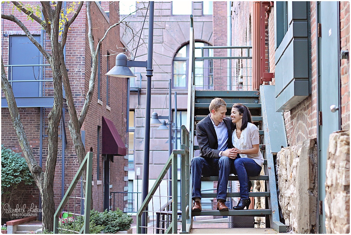 Downtown Kansas City Engagement Session | Elizabeth & Dane