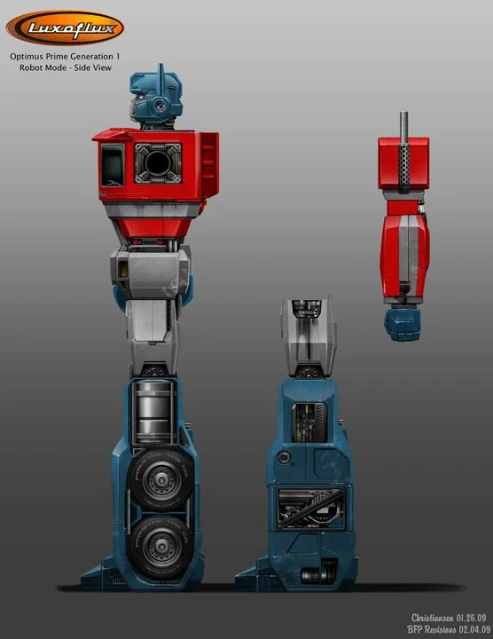 Optimus Prime Head Side View