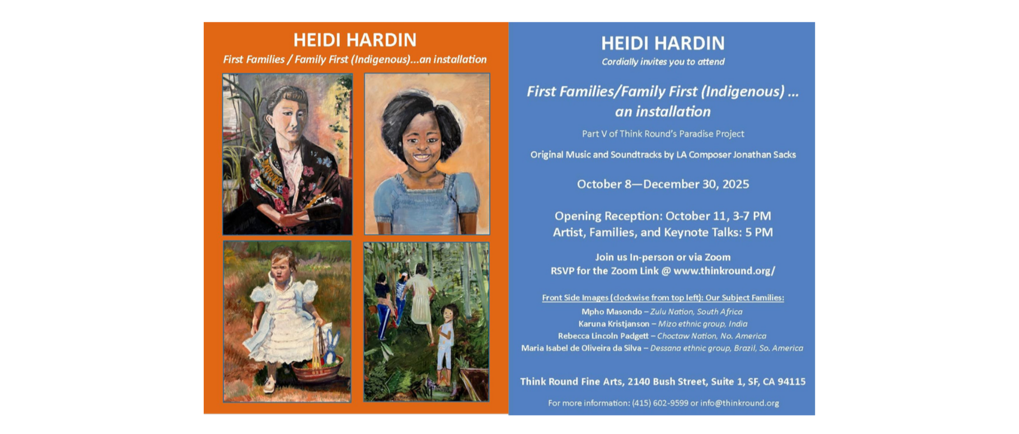 Indigenous Art Installation: First Families/Family First — Oct 11, SF ...