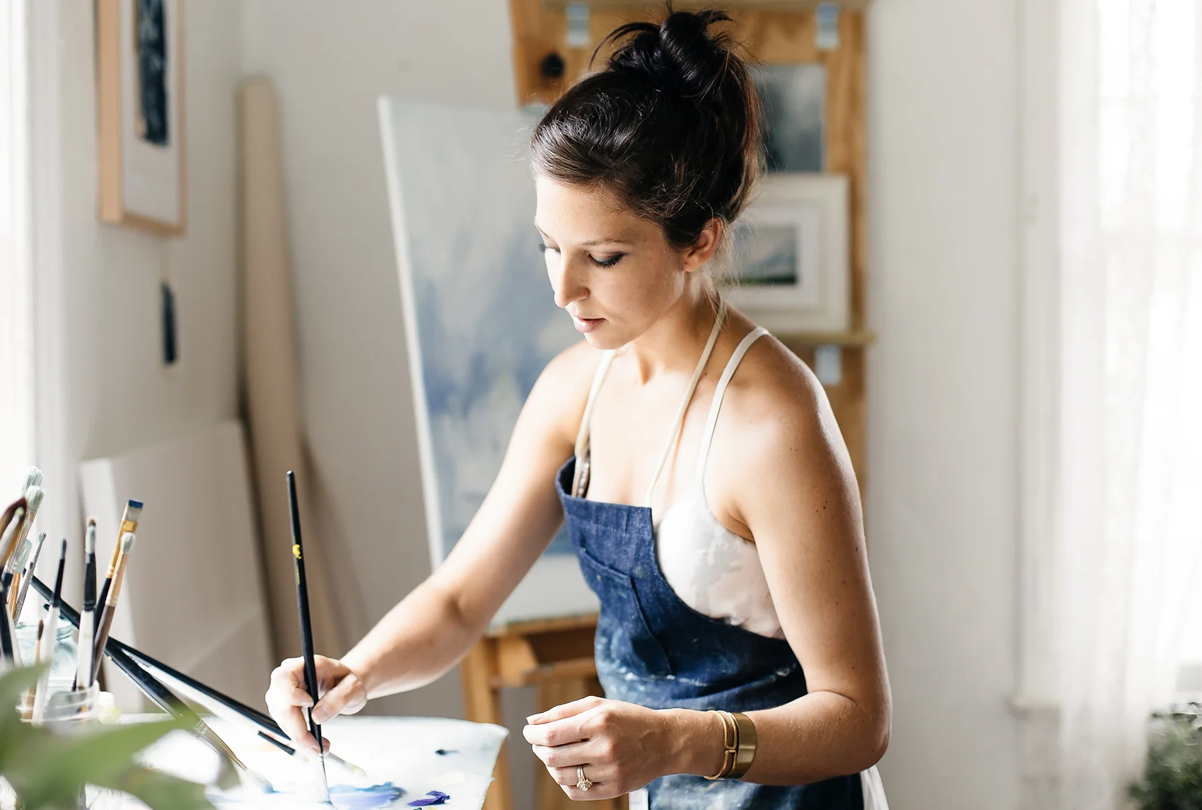 "Always Notice the Glimmers" A Vertical Canvas Print by Emily Jeffords ...