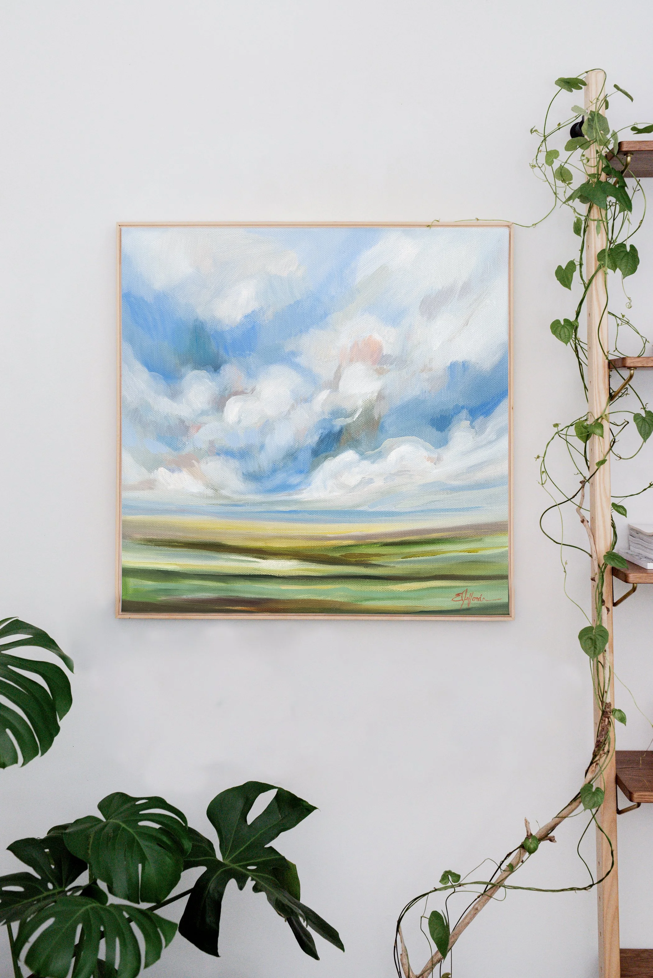 "A Tear Sewn With Gold" A Vertical Canvas Print — Emily Jeffords Studio