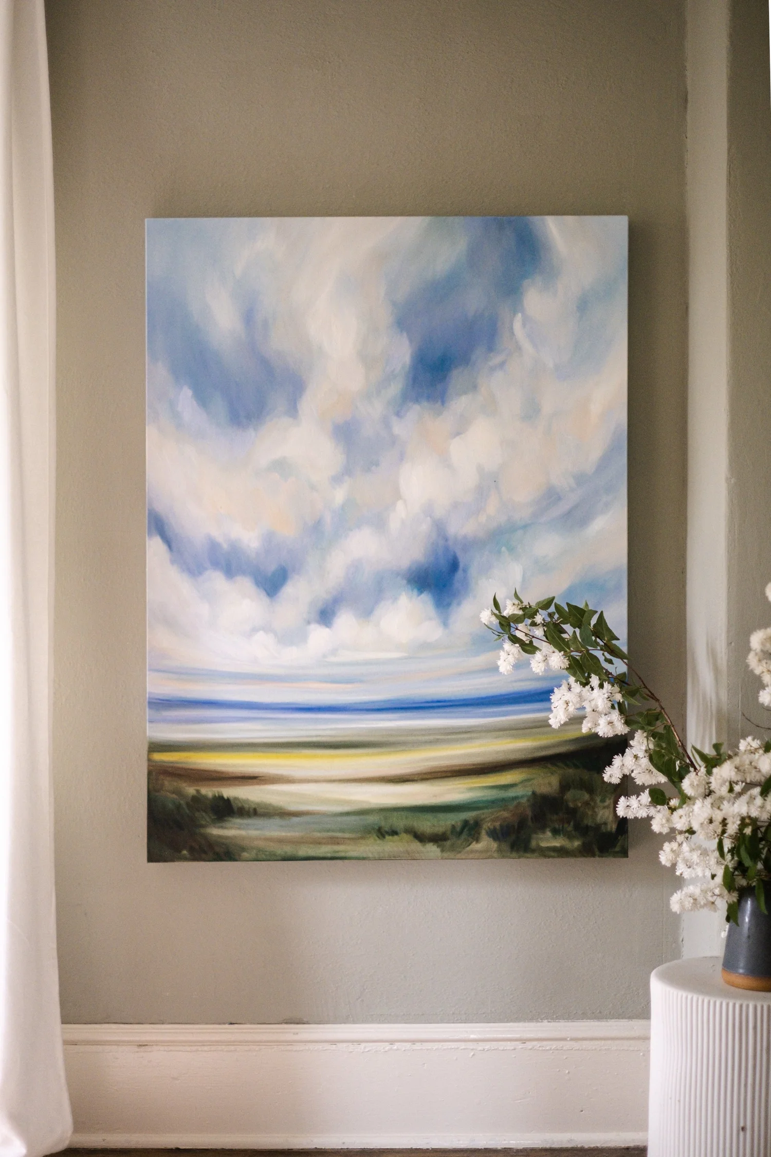 "A Tear Sewn With Gold" A Vertical Canvas Print — Emily Jeffords Studio