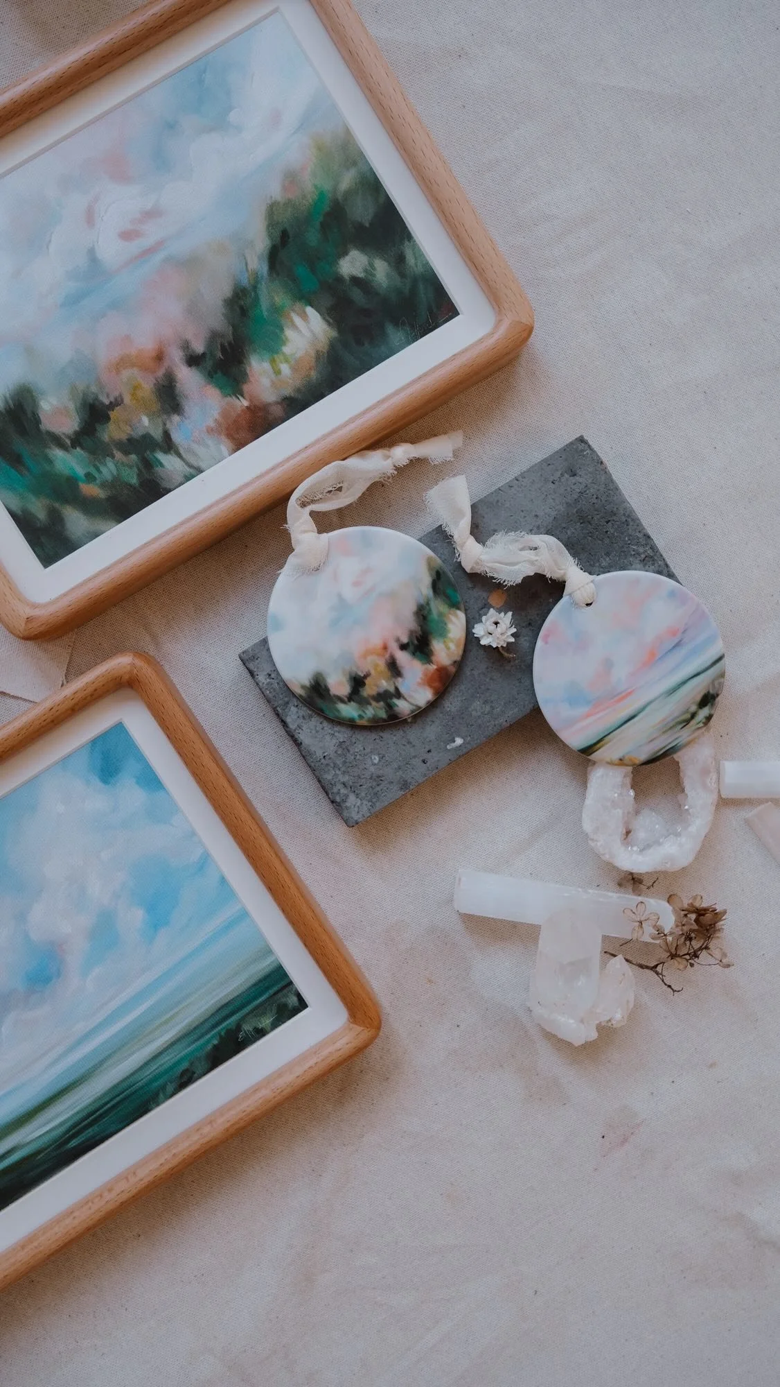 "Moonstone Lilac" A Paint Palette Print — Emily Jeffords Studio