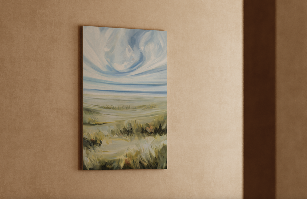 "Find A Sunnier Place," a Vertical Canvas Print — Emily Jeffords Studio