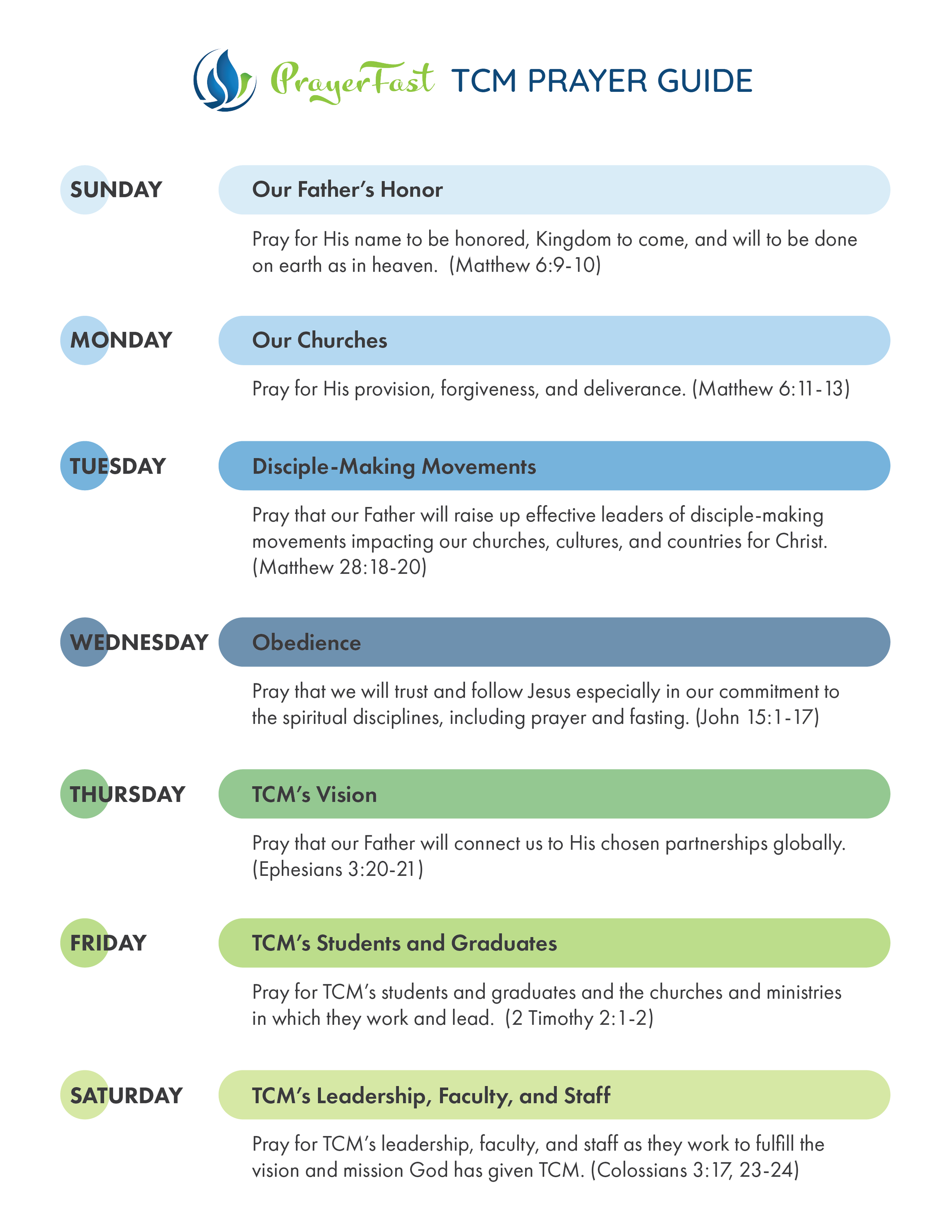 Pray — TCM International Institute