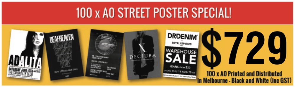 Poster Printing and Street Posters and Flyers Australia - Poster ...
