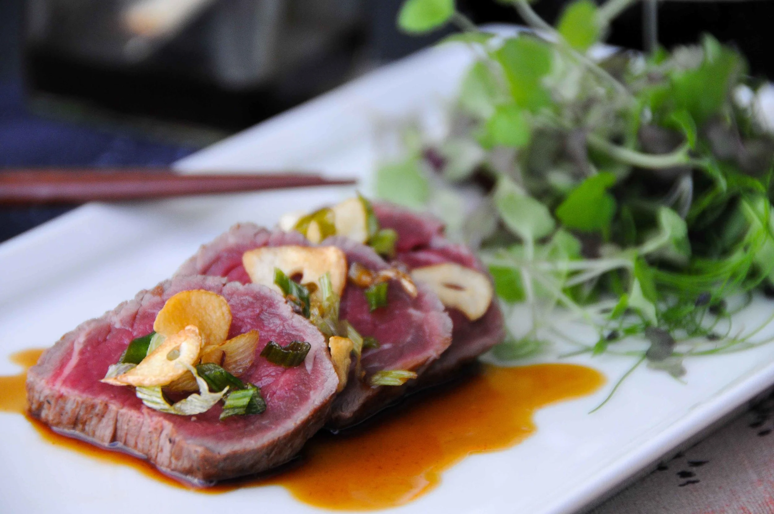Beef Tataki Olives Lucinda
