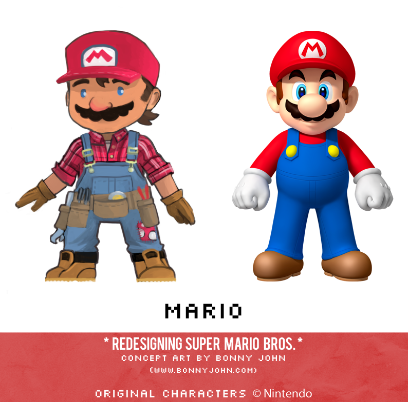 Super Mario Bros Original Concept Art