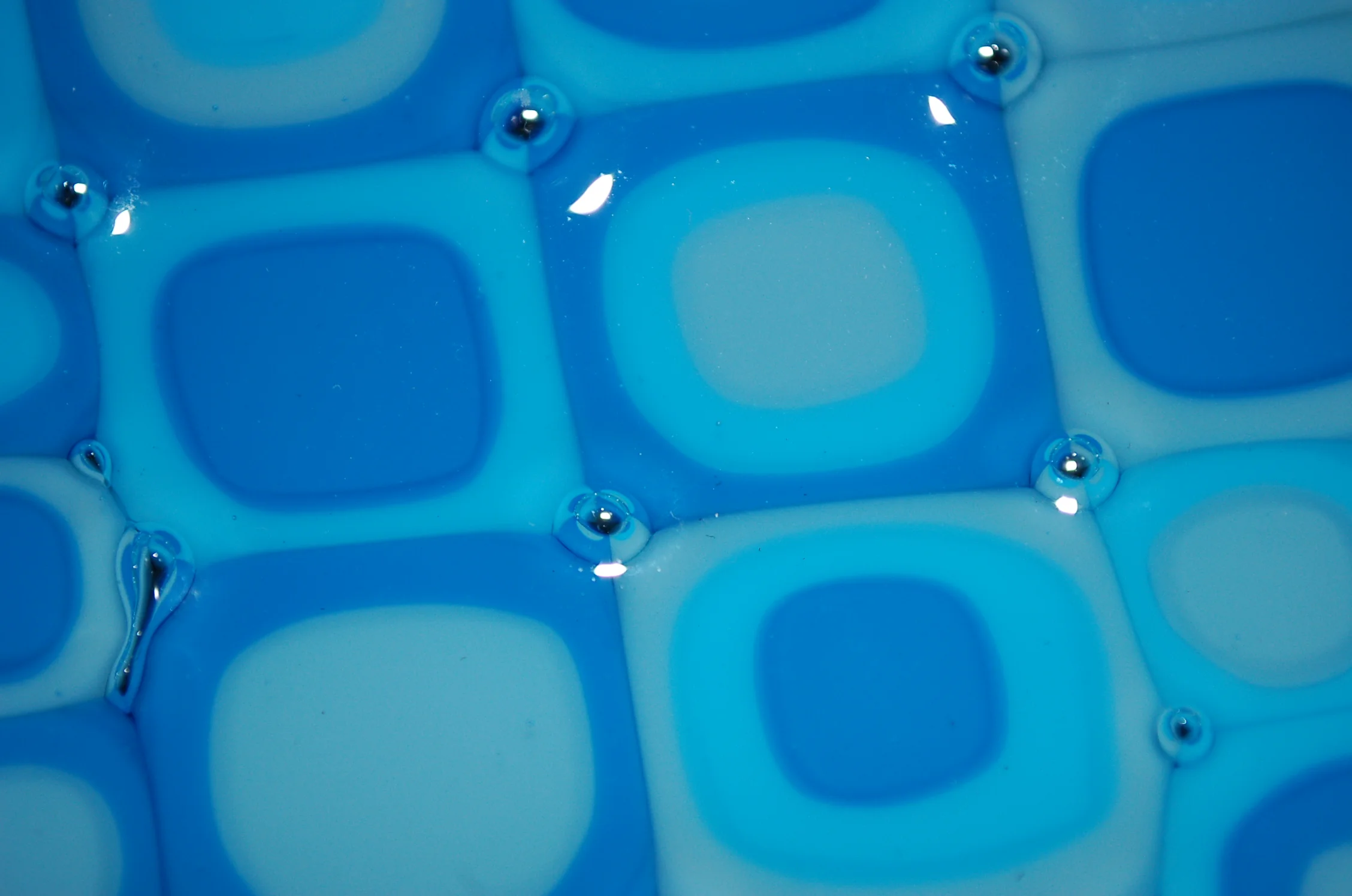 Fused glass bowl trapped air bubbles - Bubble | MelanieFeerst Studio ...