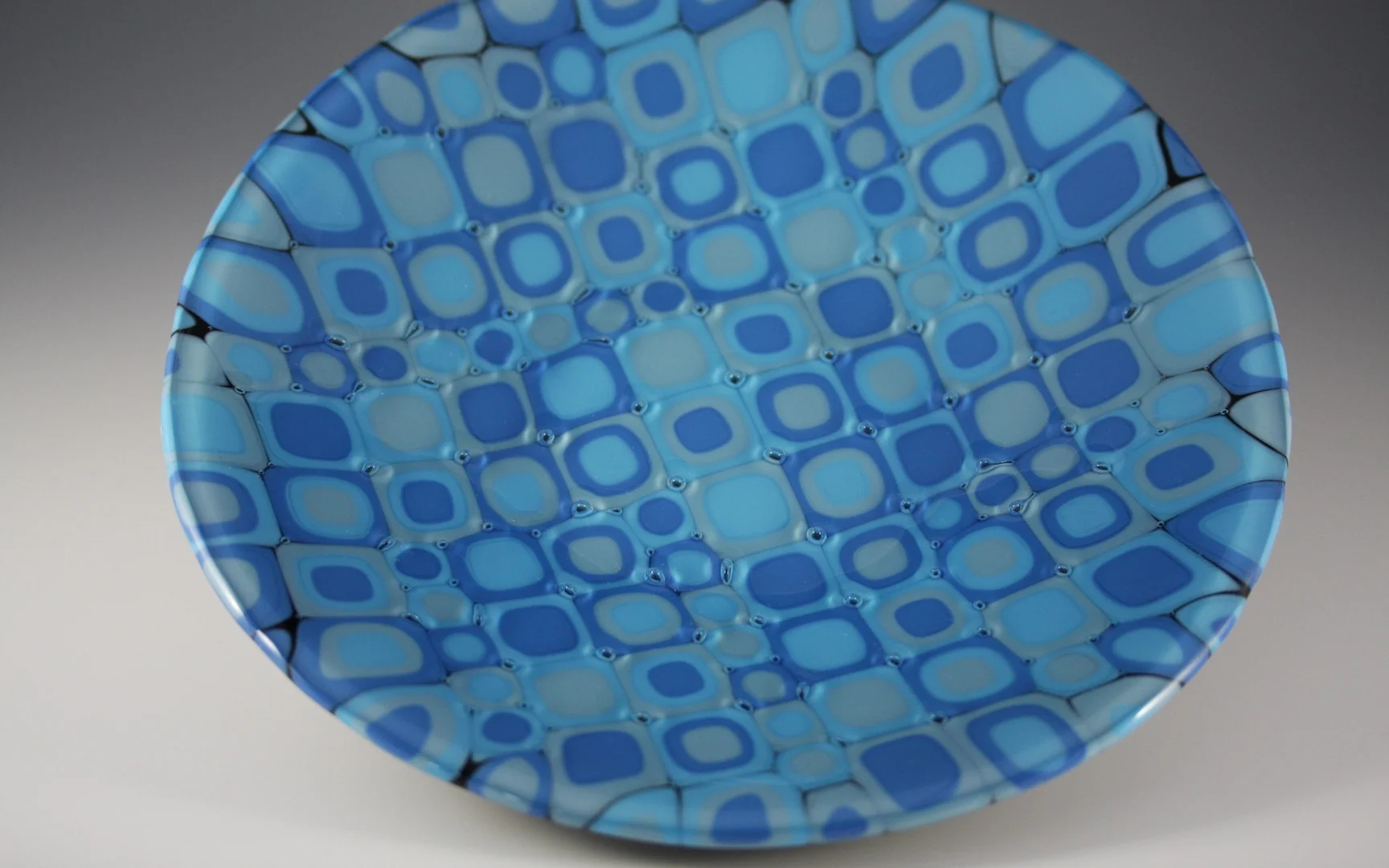 Fused glass bowl trapped air bubbles - Bubble | MelanieFeerst Studio ...