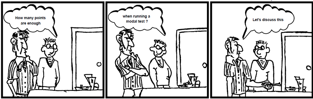 How many points are enough when running a modal test? Let's discuss this.