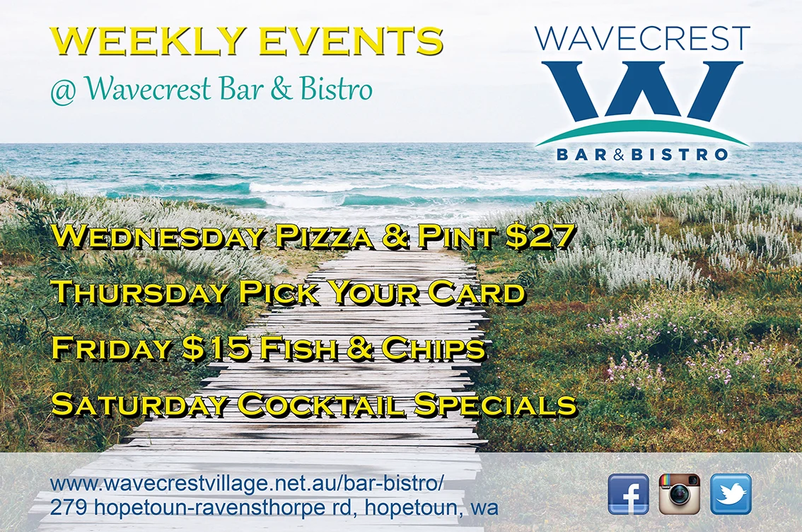 News — Wavecrest Village — Hopetoun Accommodation