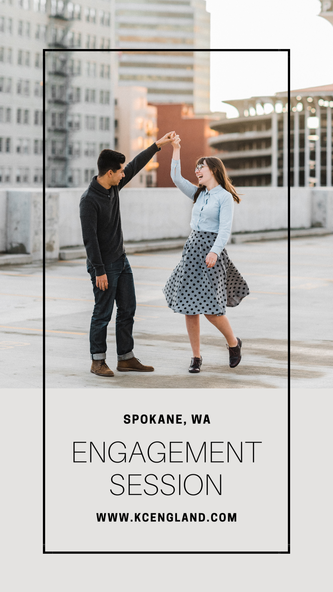 Spokane, WA Urban Engagement Session — KC England Photography | Spokane ...