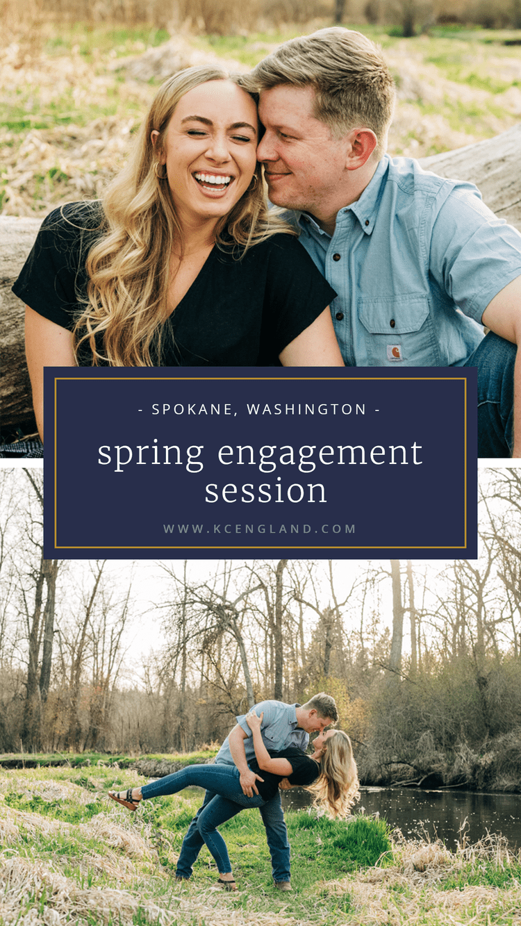 Early Spring Engagement Session — KC England Photography | Spokane ...