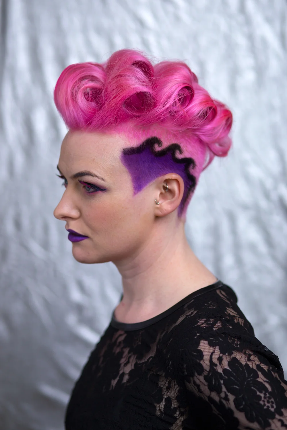 Pink And Purple Mohawk