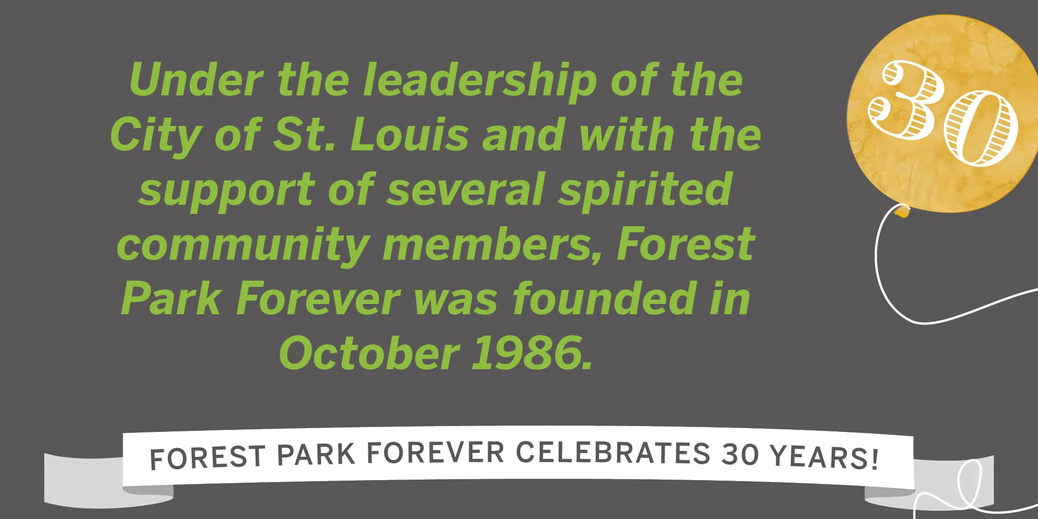 Celebrating 30 Years of Forest Park Forever This October — Forest Park ...