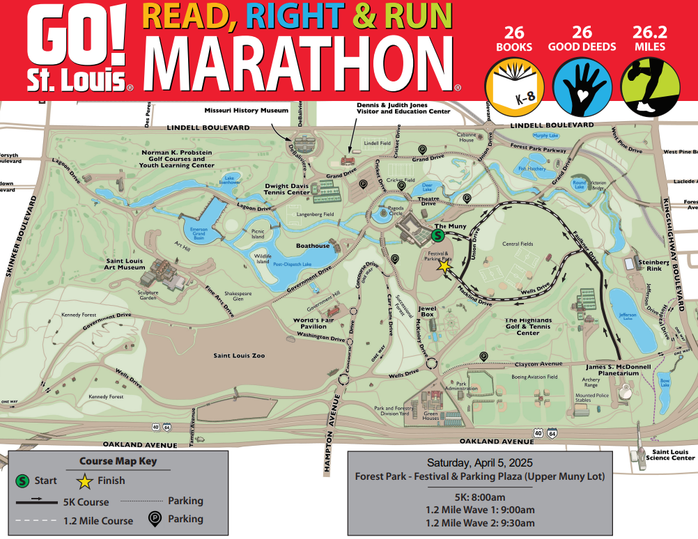 GO! St. Louis Read, Right & Run Marathon — Forest Park Forever