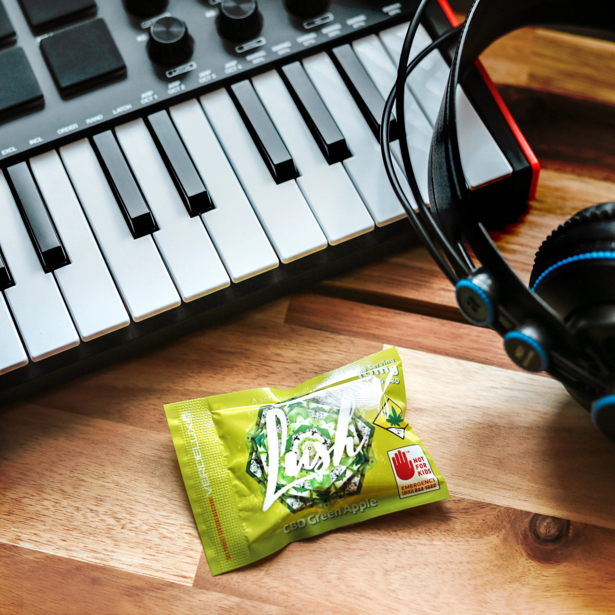 Lush Green Apple Cannabis Infused Vegan Gummies Edible