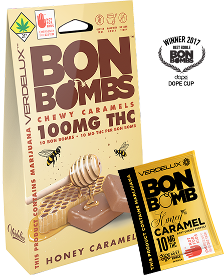 BON BOMBS Honey Caramel Edibles