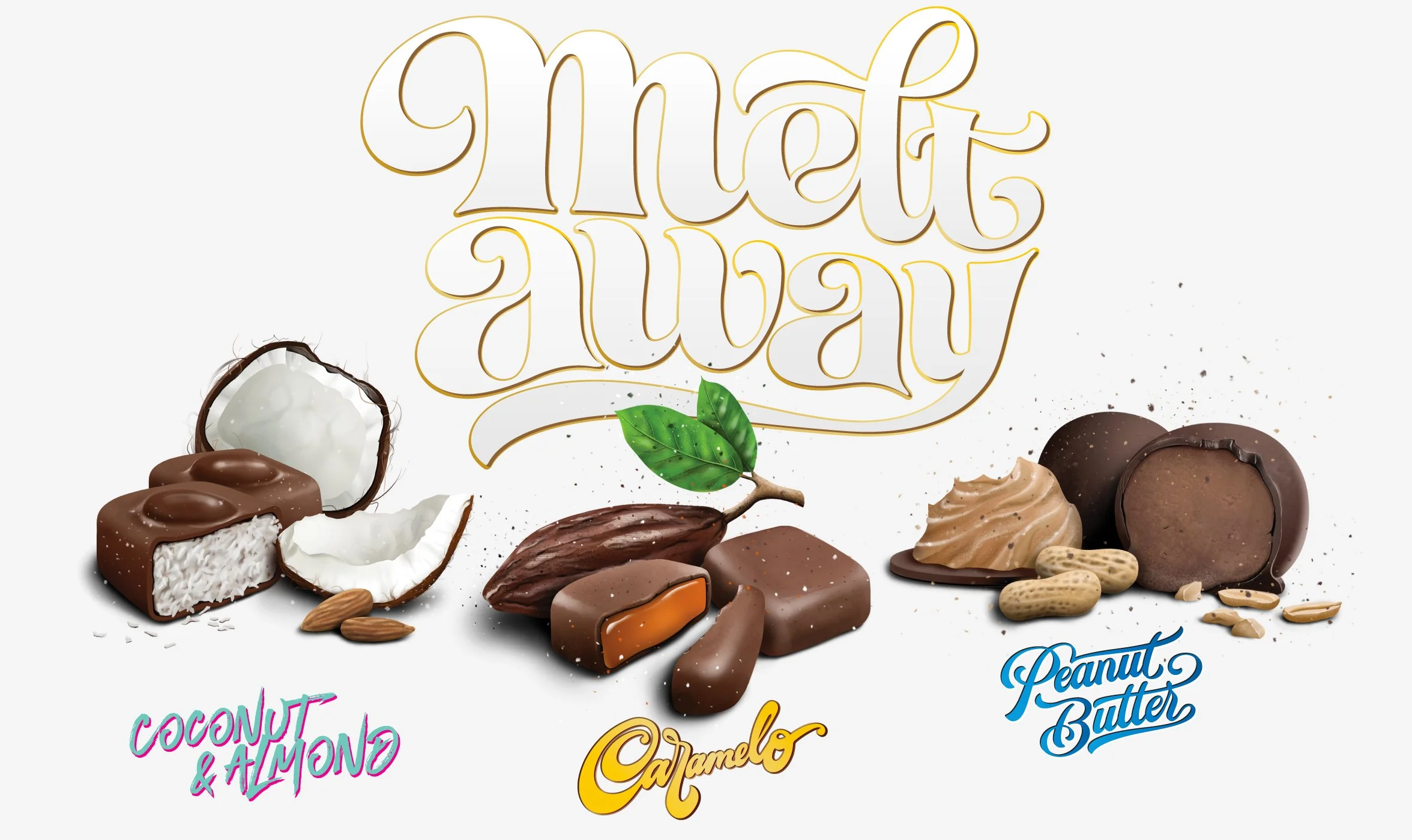 Meltaway™ Cannabis Weed Edibles CBD THC Chocolate and Caramel Candy ...